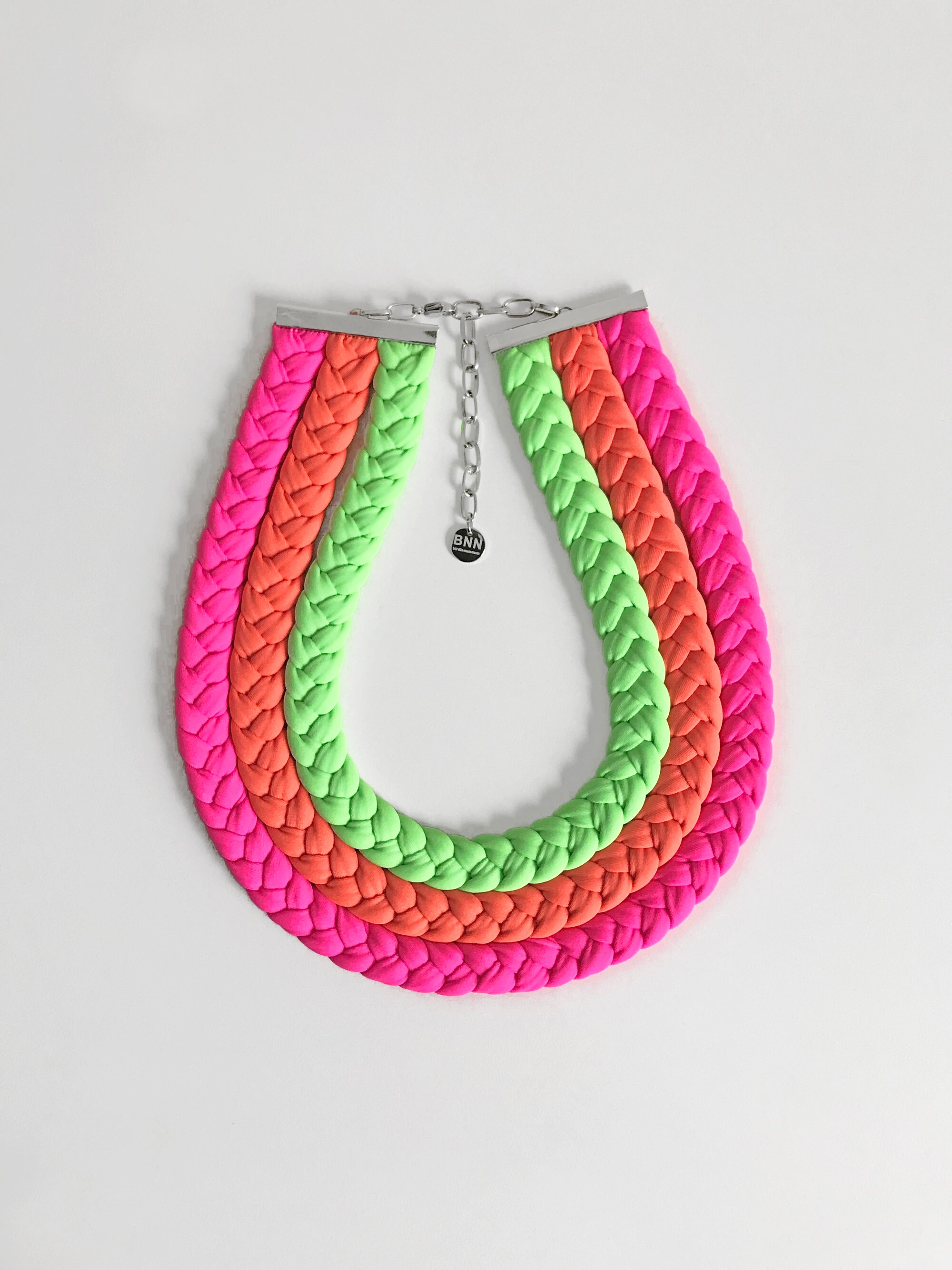 Statement Necklace Chunky Neon Necklace Chunky Neon Choker | Etsy