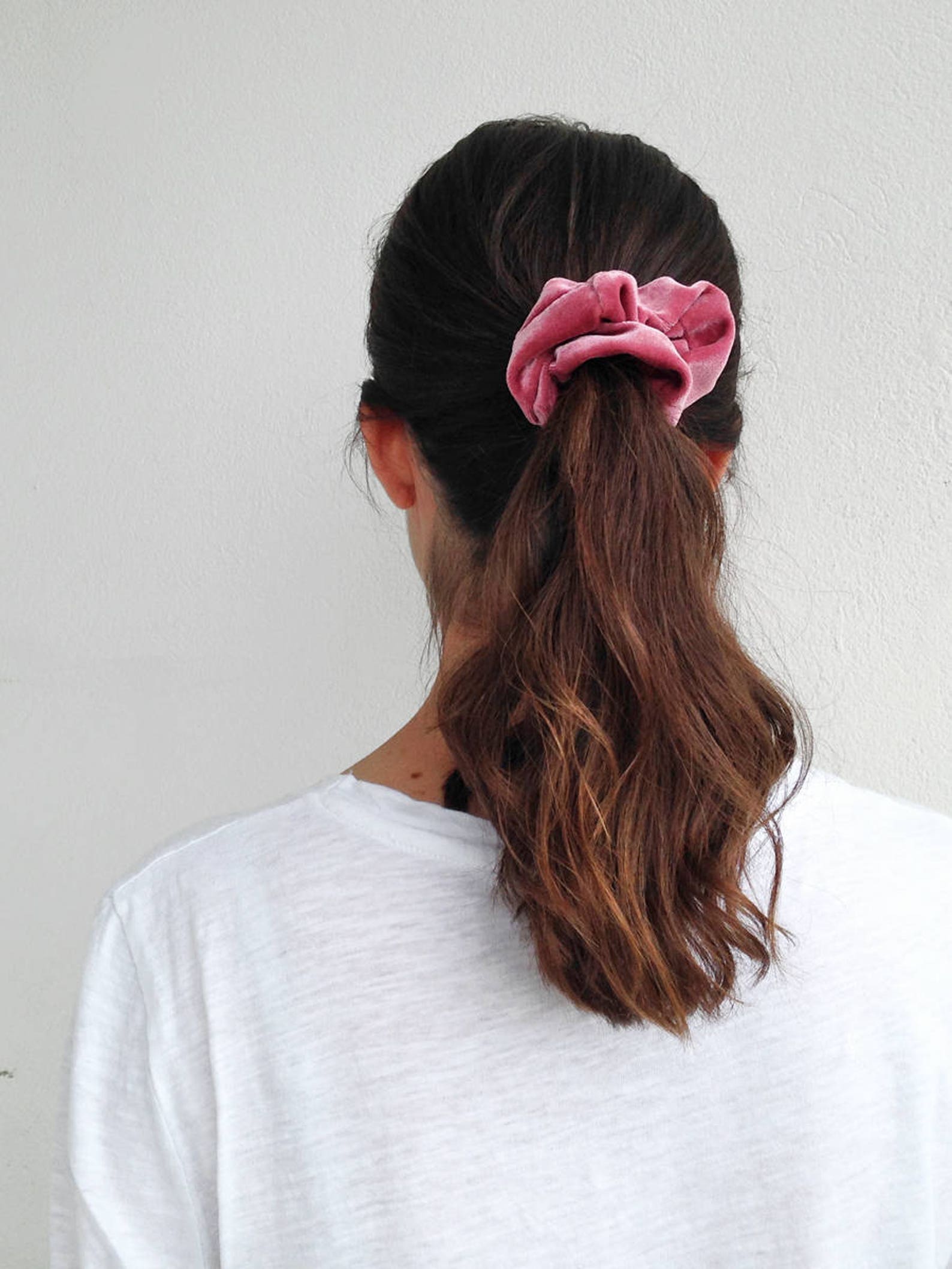 Floral Velvet Scrunchies Velvet Scrunchies Set Big - Etsy