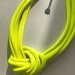 Neon Yellow Knot Necklace Neon Rope Necklace Unique Knotted - Etsy