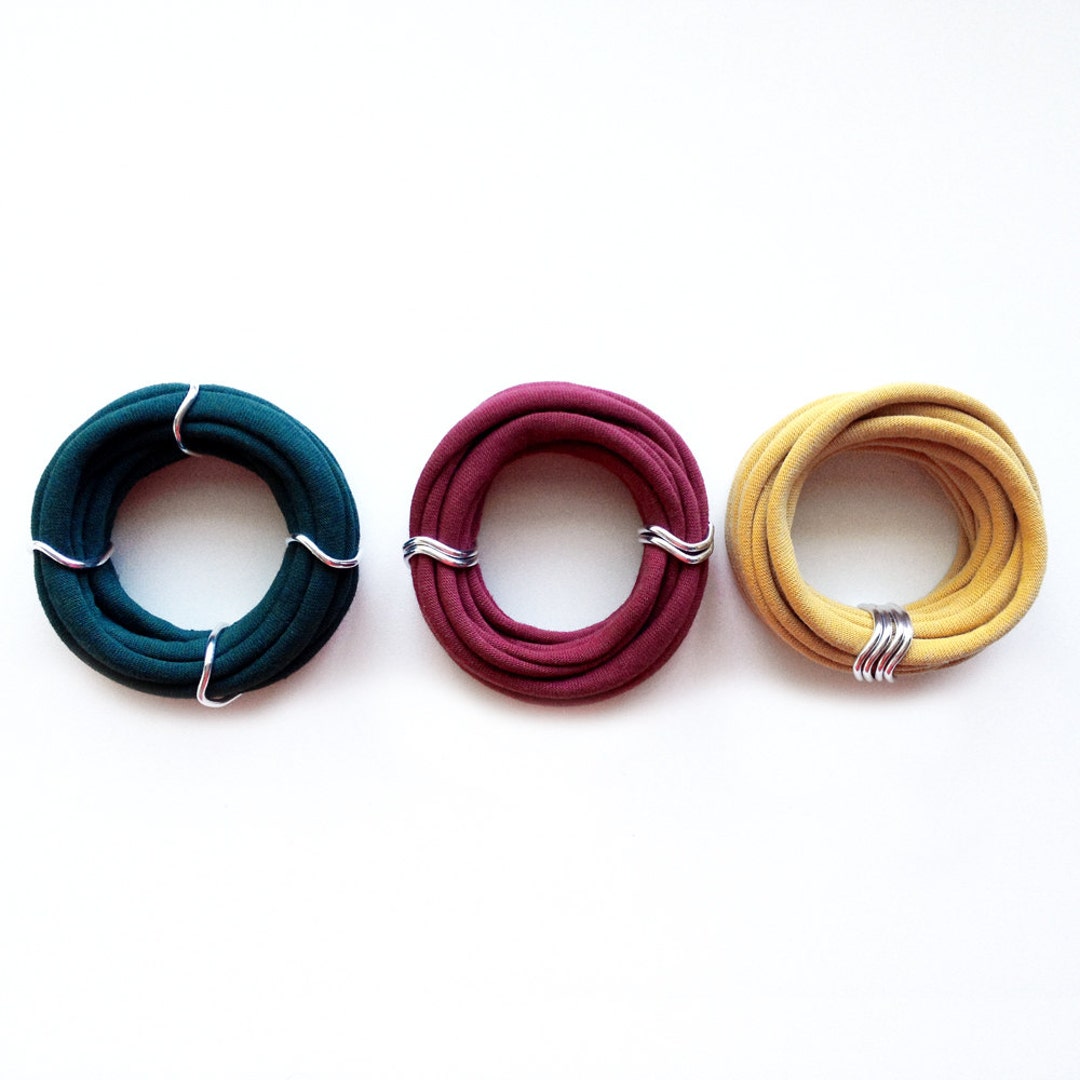 Bangles Pack, Gifts for Wife, Bangles Set, Textile Jewelry, Bracelet ...