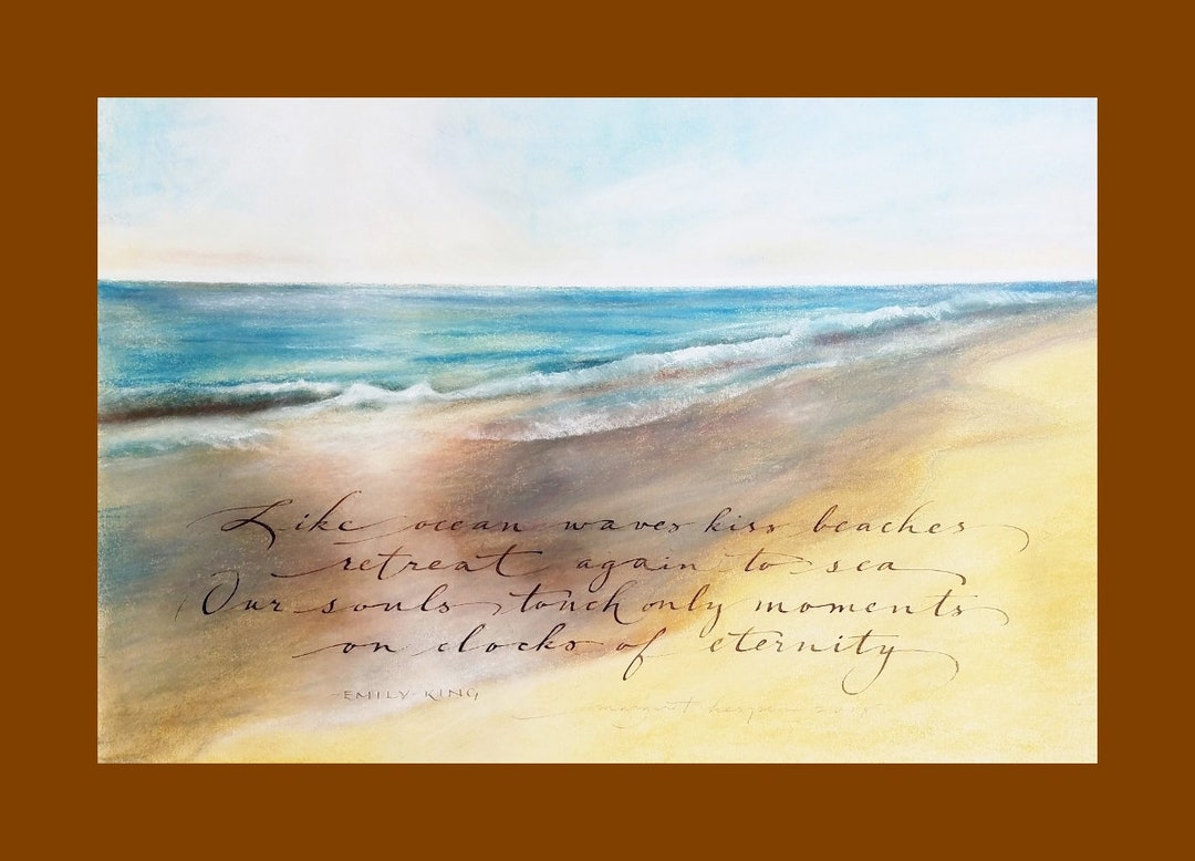 Beach Calligraphy Print 14 X 11 - Etsy
