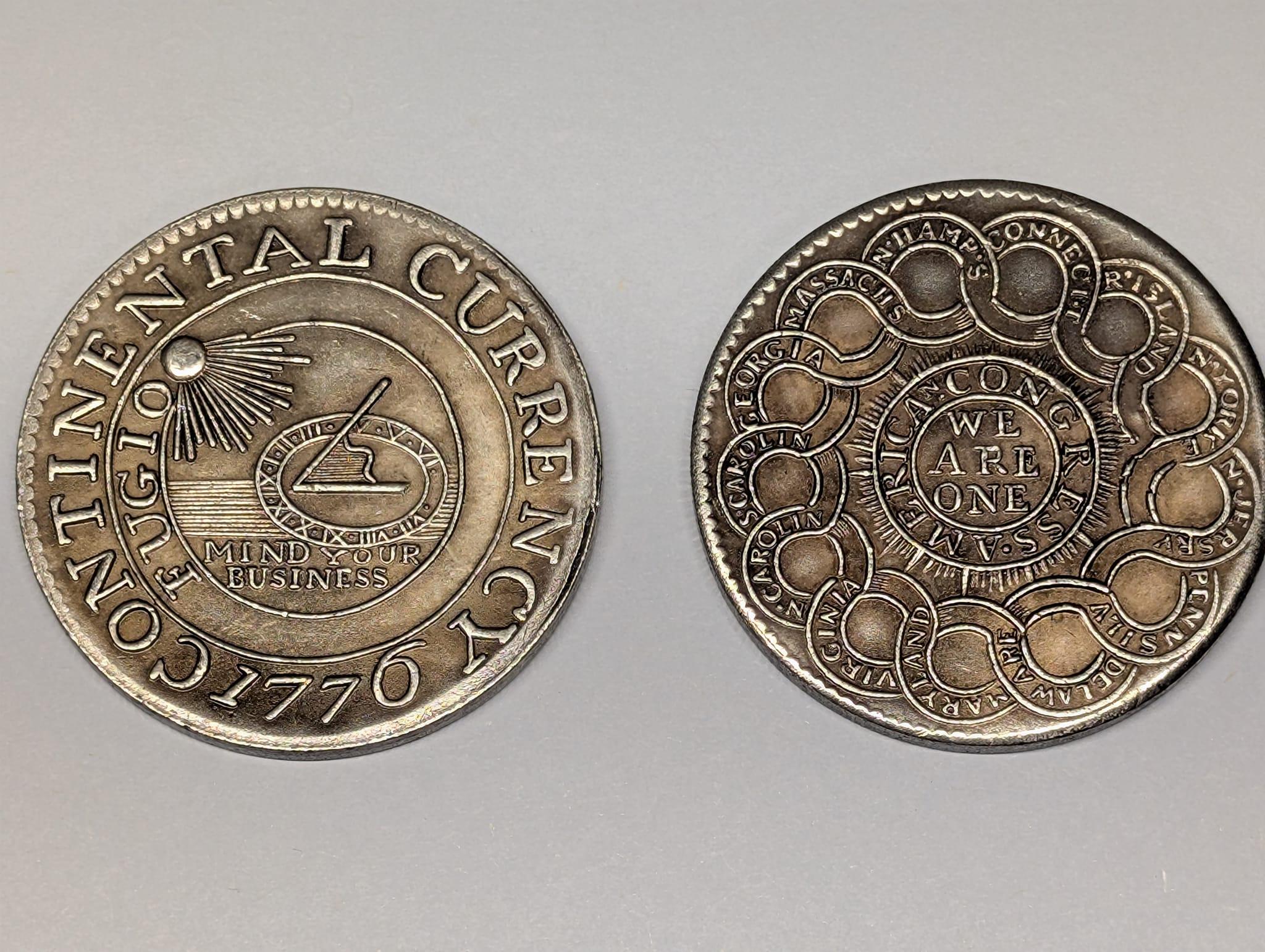 Fugio Cent Restrike: Continental Congress Commemorative Coin ...