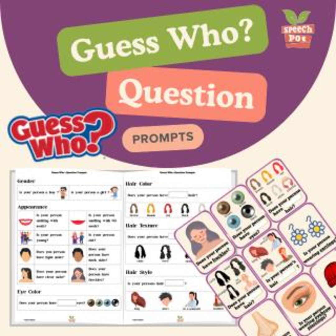 Guess Who? Game Visual Support - Etsy Australia
