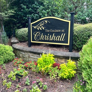 Custom Neighborhood Entrance Sign | Personalized Subdivision Sign in ...