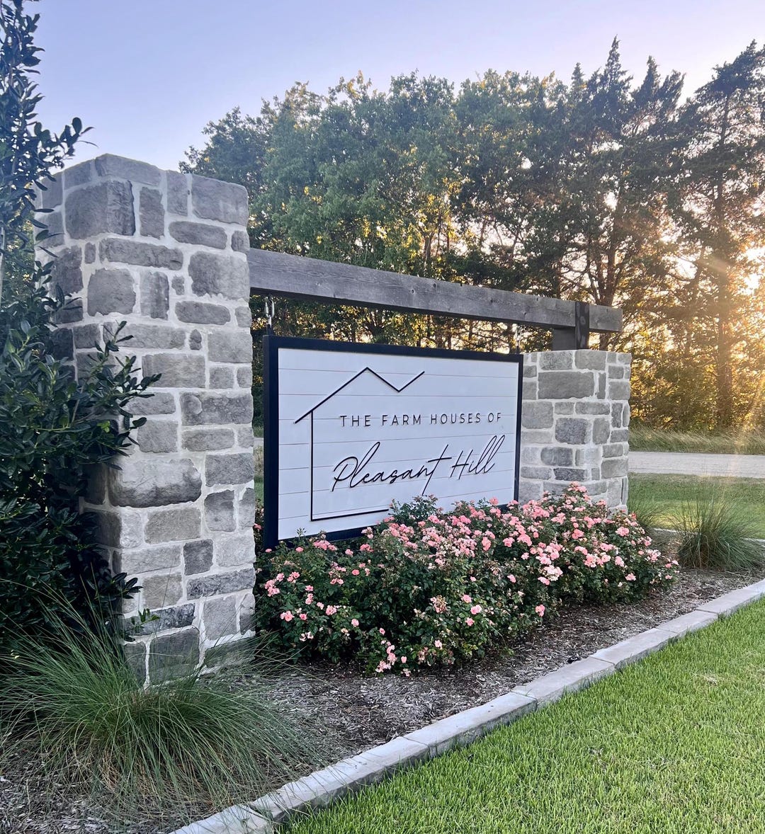 Custom Neighborhood Entrance Sign | Personalized Subdivision Sign in ...