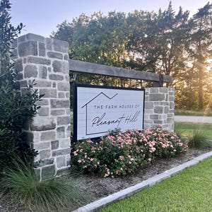 Custom Neighborhood Entrance Sign | Personalized Subdivision Sign in ...