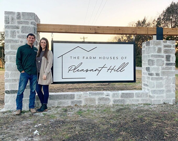 Large 47 X 95 Neighborhood, Subdivision, Development, Community Signs ...