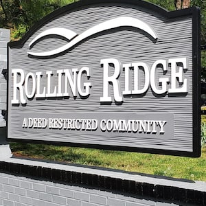 Large 46" X 95" Neighborhood, Subdivision, Development, Community Signs ...