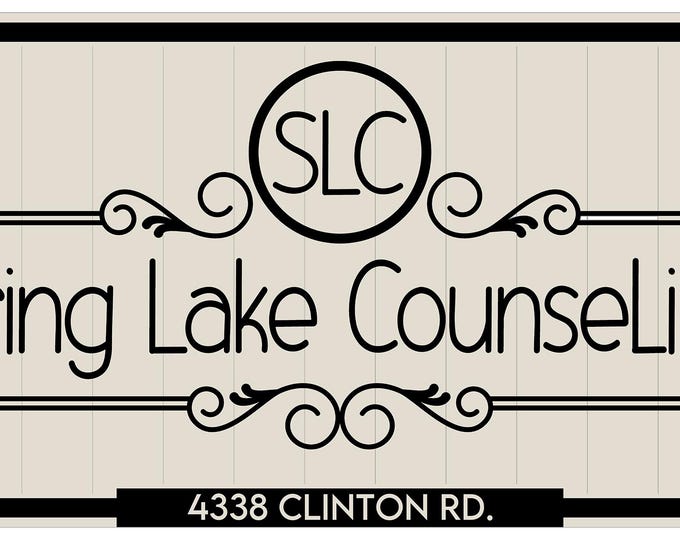 Spring Lake Counseling - Double-sided Hanging Sign - Etsy