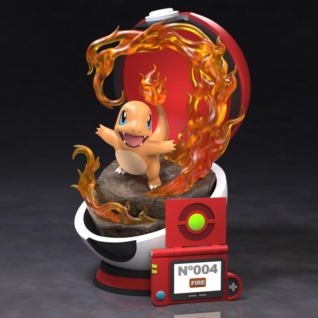 Pokemon – Charmander | Ember Ascension STL Statue | 3D Print Model ...