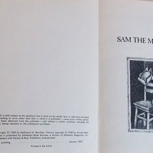 Vintage Children's Book, Sam the Minuteman, 1st Printing Jan. 1972 ...