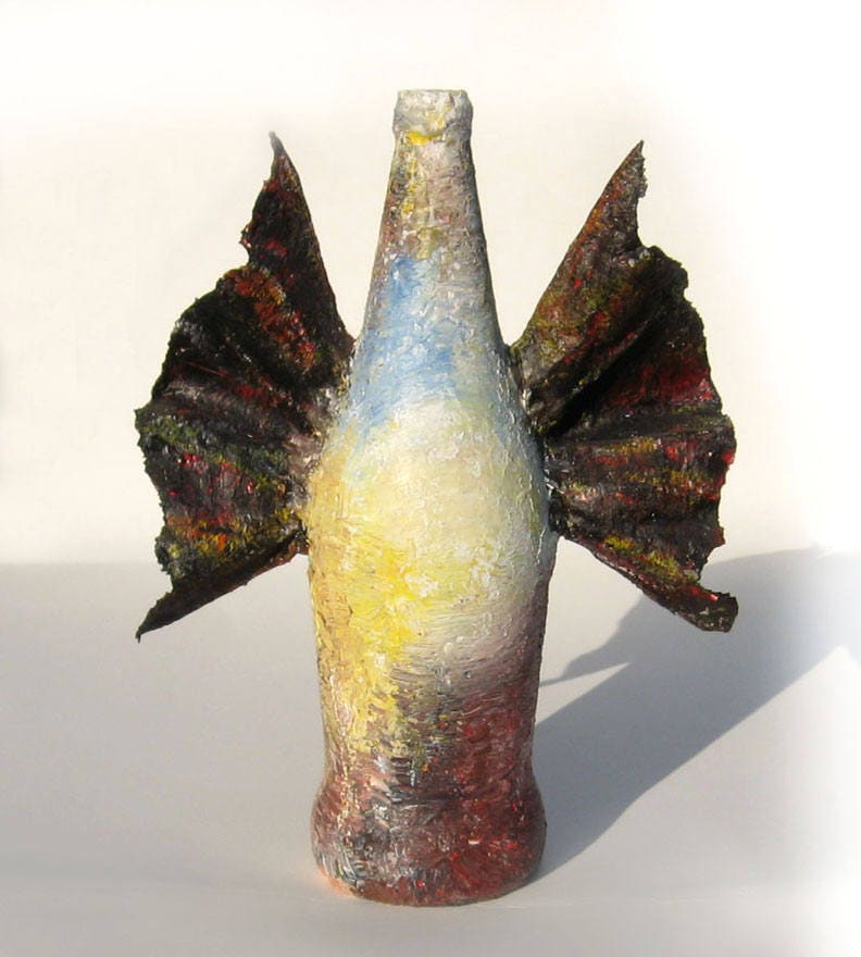 Mixed Media Original Painted Sculpture SPREAD YOUR WINGS - Etsy