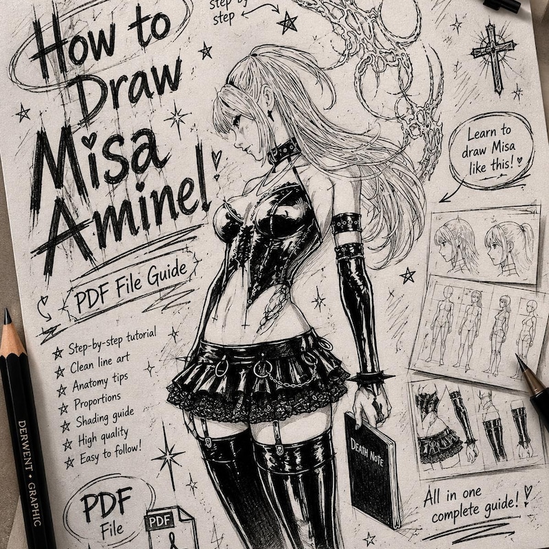 Death Note Misa Art - Etsy