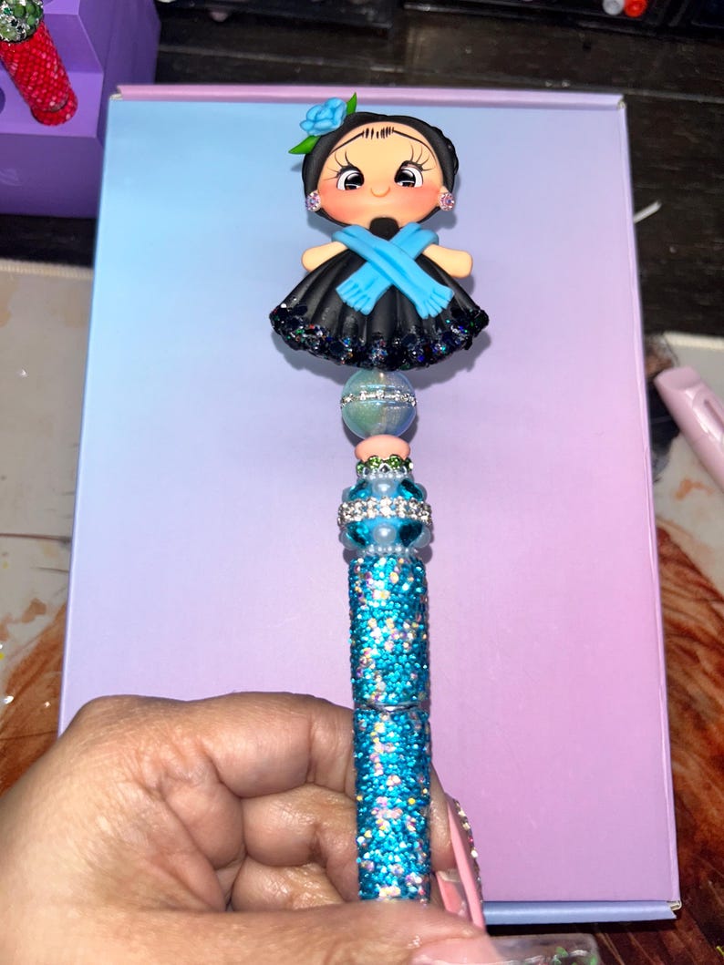 Bling Pen Large Clay Frida, Mexicana, Virgen - Etsy