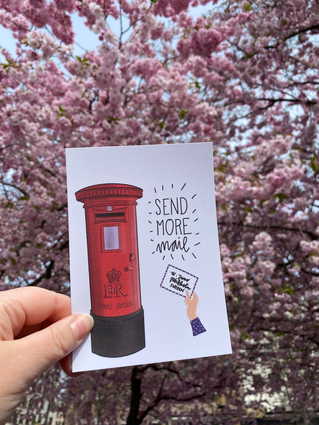Send More Mail Postcard Pack of 5 - Etsy