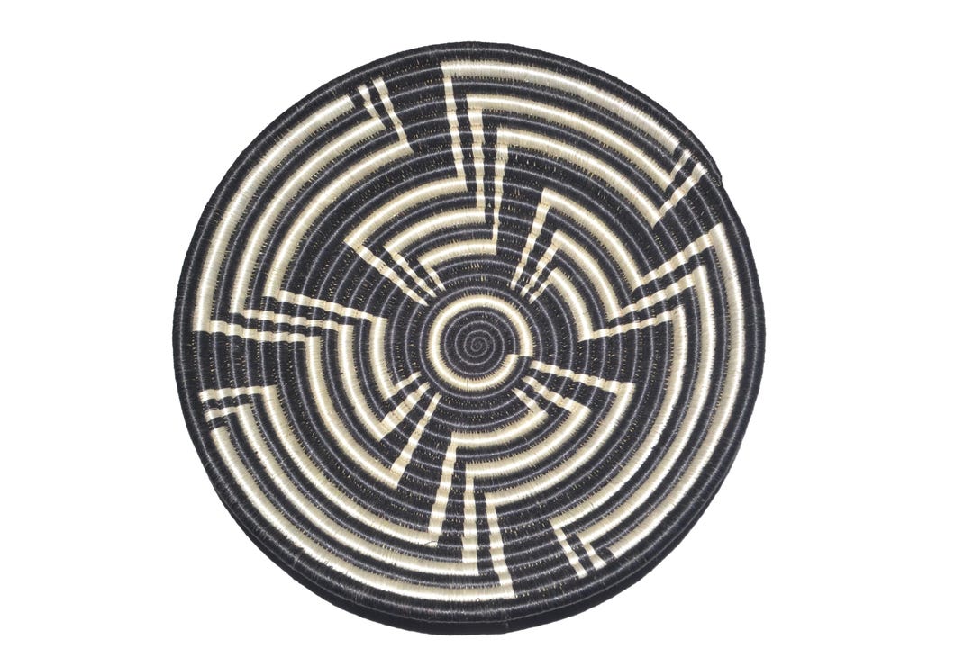 Handwoven Rwanda Agaseke Basket, African Home Decor Wall Hanging ...