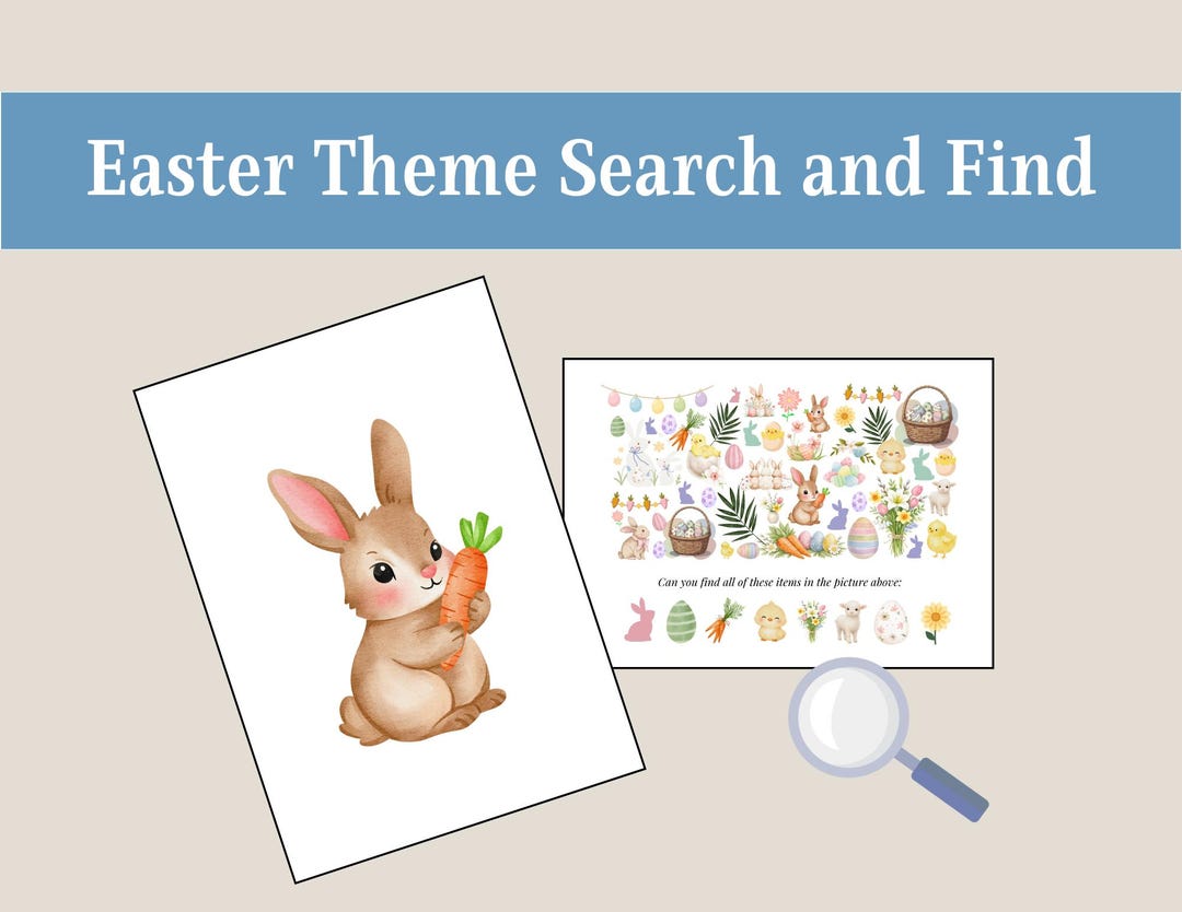 Easter Search and Find Activity for Toddlers - Etsy