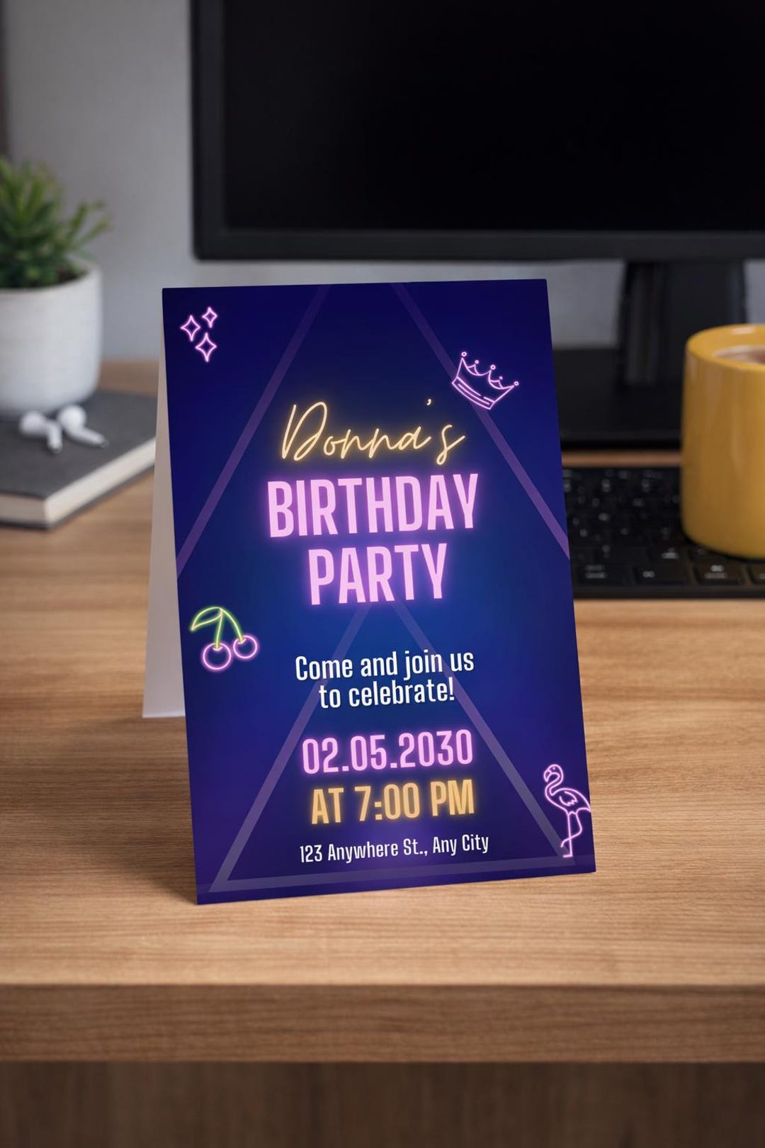 Birthday Card (editable Canva Template) - Etsy