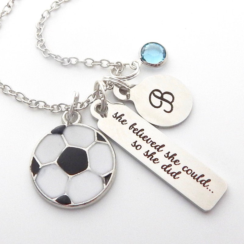 Soccer Necklace - Etsy