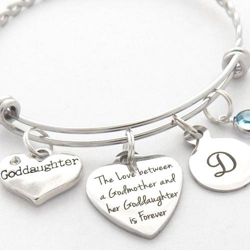 GODDAUGHTER Gift-personalized Goddaughter Bracelet Godchild - Etsy