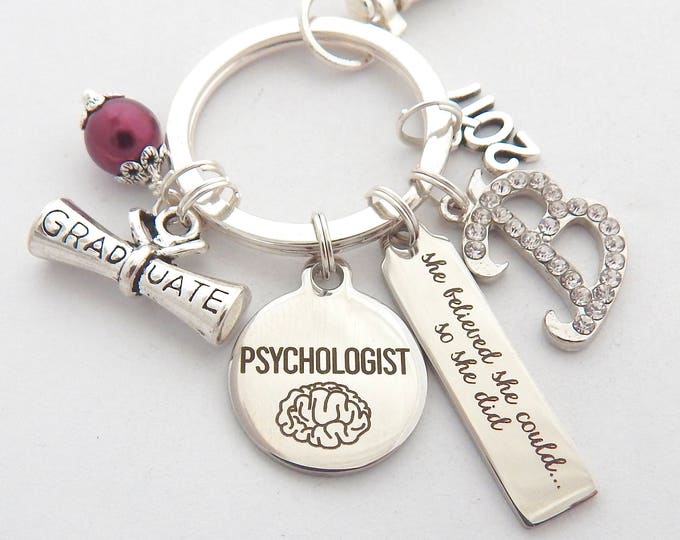 Psychologist Gift, Psychologist Graduation Keychain, Psychology Gift ...