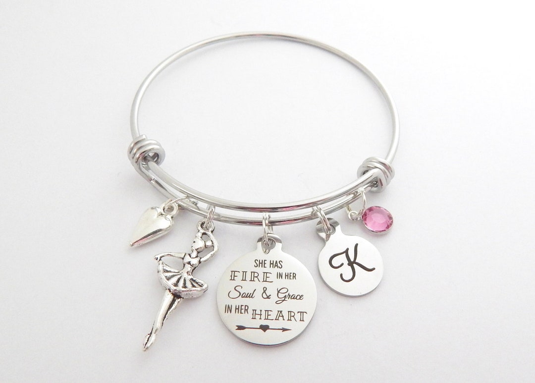 Personalized Ballet Bracelet, Gifts for Ballerinas, Dance Recital Gift ...