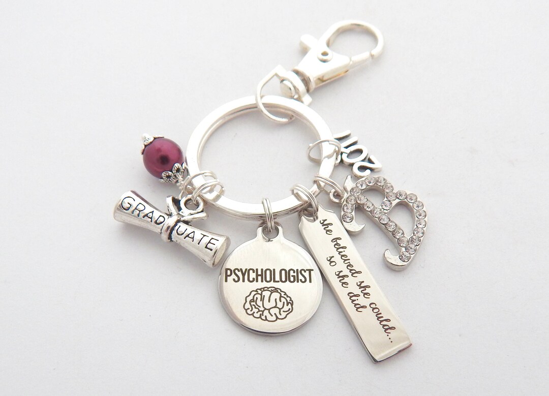 Psychologist Gift, Psychologist Graduation Keychain, Psychology Gift ...