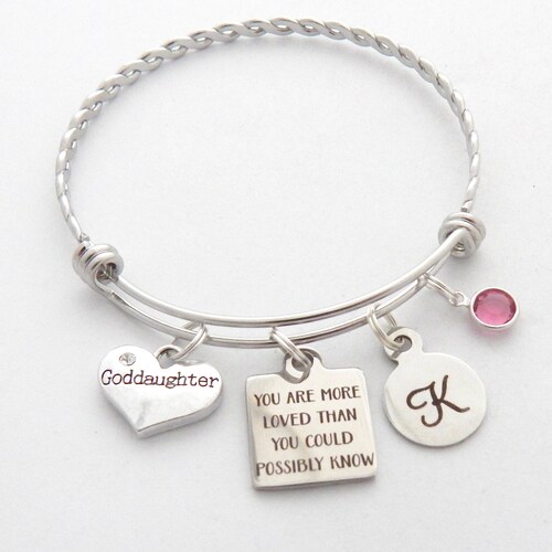 GODDAUGHTER Gift-personalized Goddaughter Bracelet Godchild - Etsy