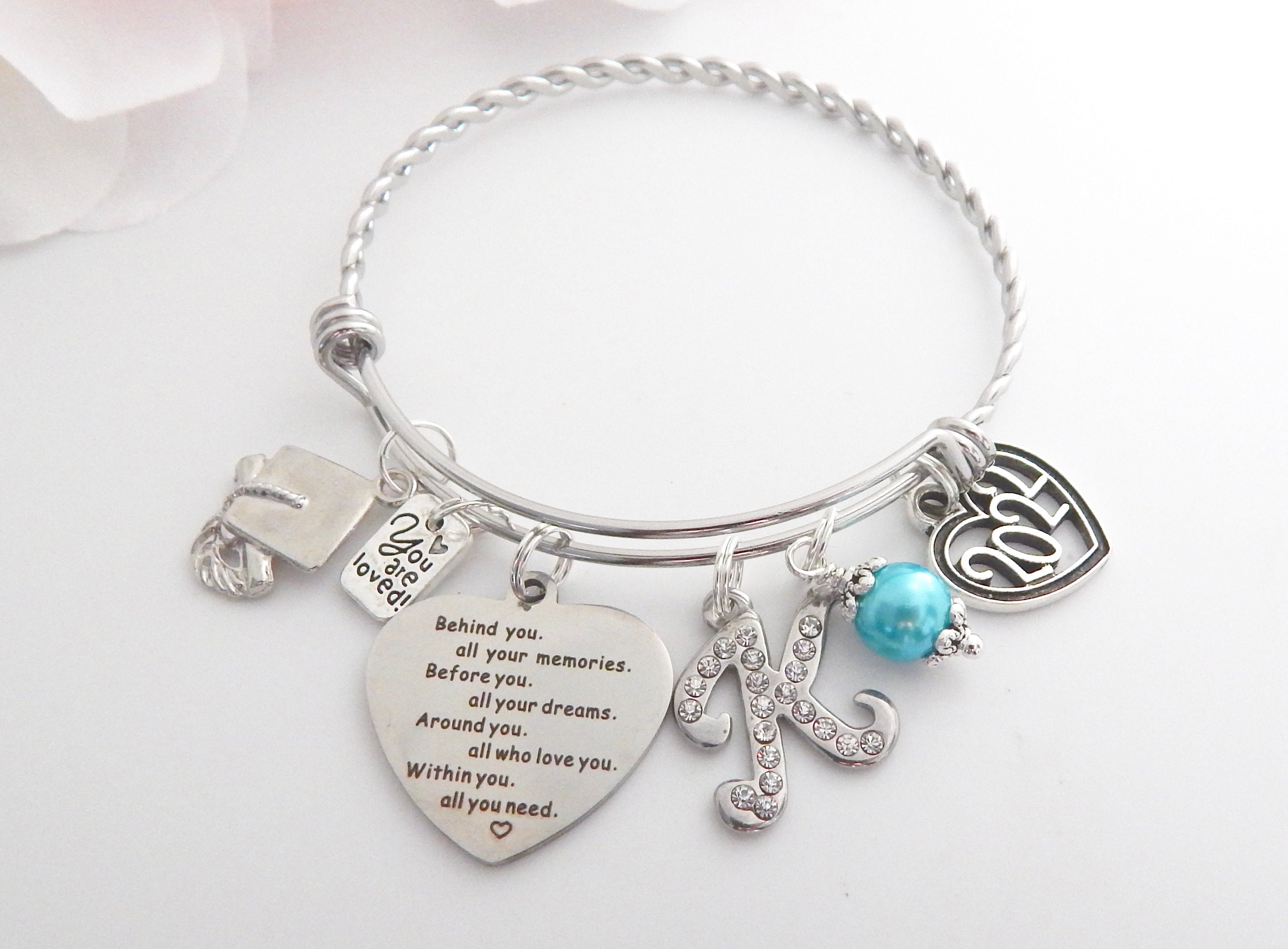 Graduation Bracelet PERSONALIZED Graduate Jewelry for Her - Etsy