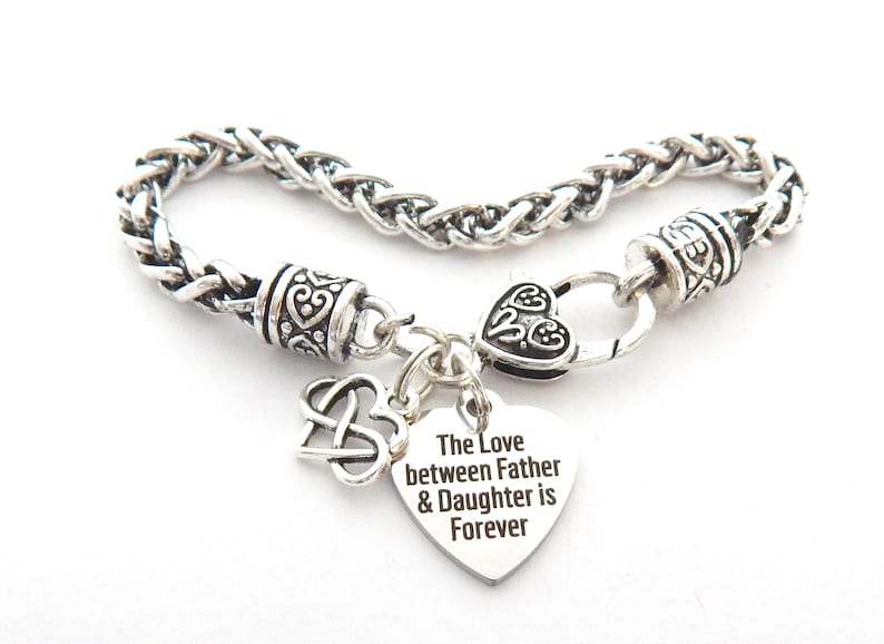 FATHER DAUGHTER Bracelet, Gift for Daughter, Infinity Love Gift From ...