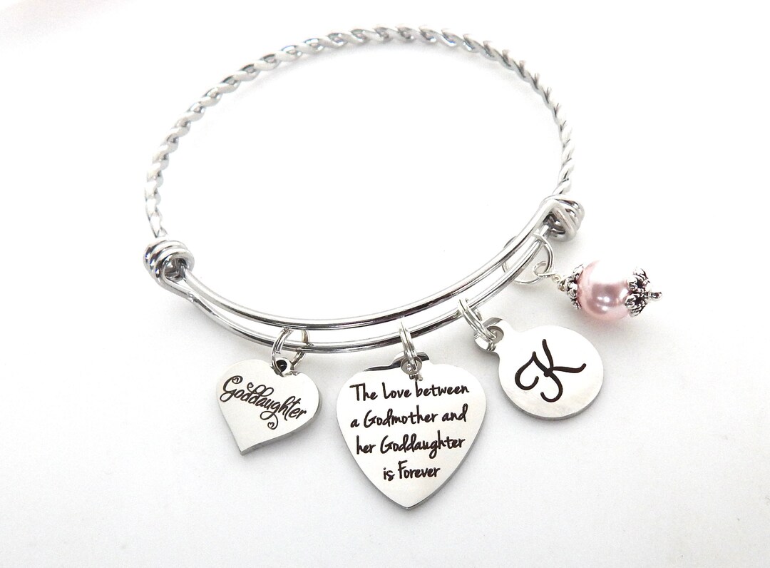 GODDAUGHTER GIFT - Personalized Goddaughter Bracelet - Gift for ...