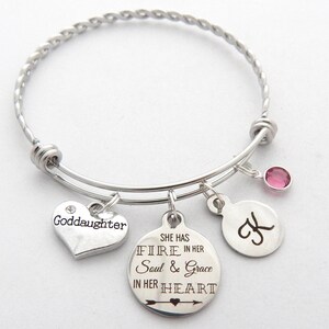 GODDAUGHTER Gift-personalized Goddaughter Bracelet- Godchild Gift-gifts ...