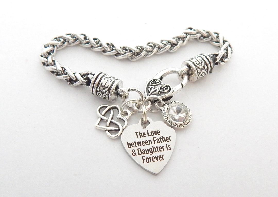 FATHER DAUGHTER Bracelet, Gift for Daughter, Infinity Love Gift From ...
