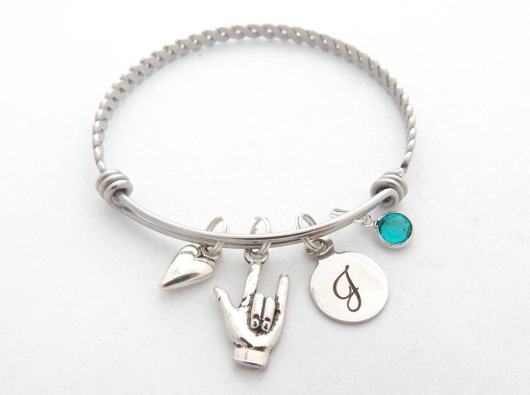 Sign Language Jewelry-sign Language- Deaf Jewelry-asl Gift Ideas for ...