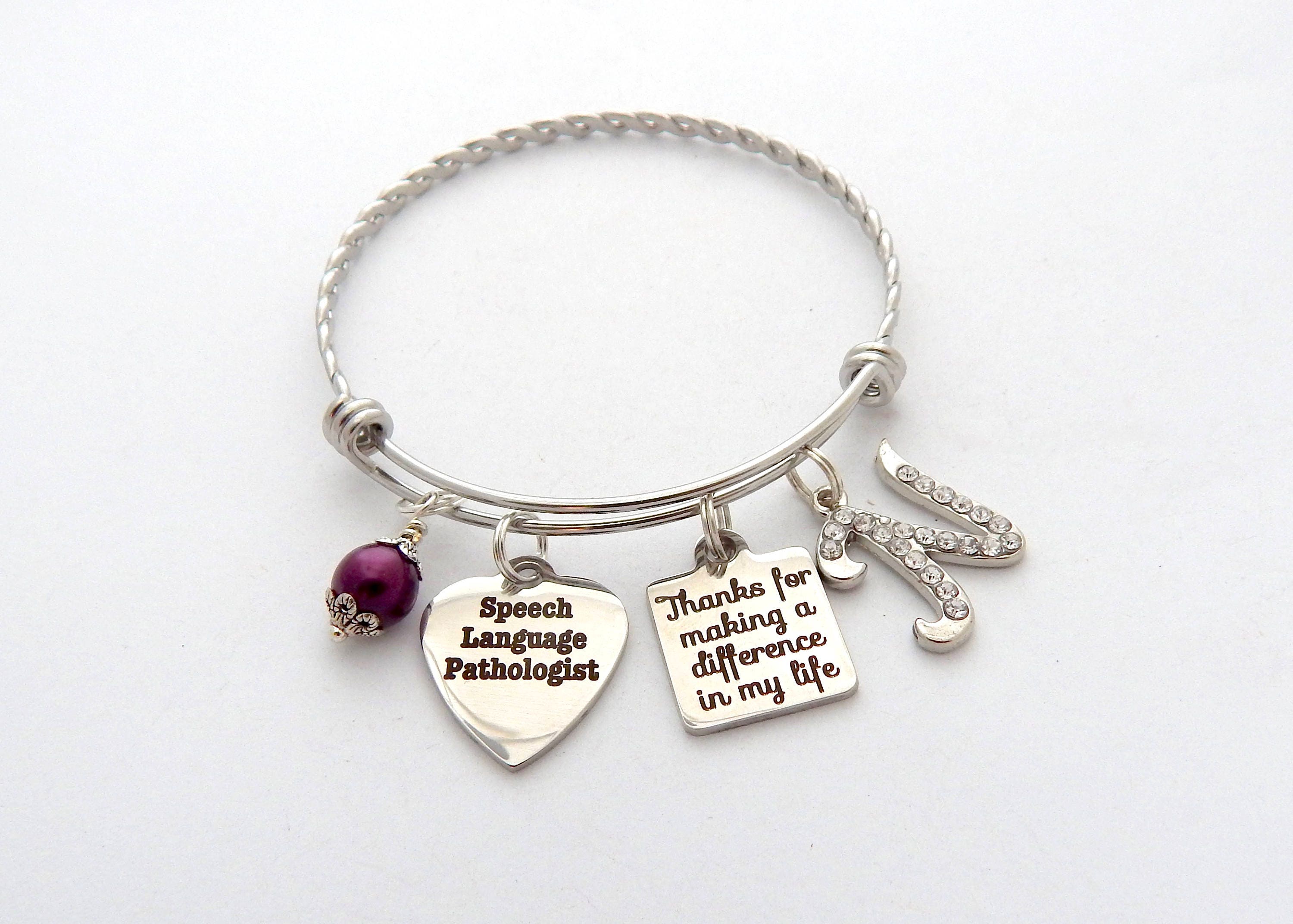 Speech Language Pathologist Gift SLP Gifts SLP Bracelet | Etsy