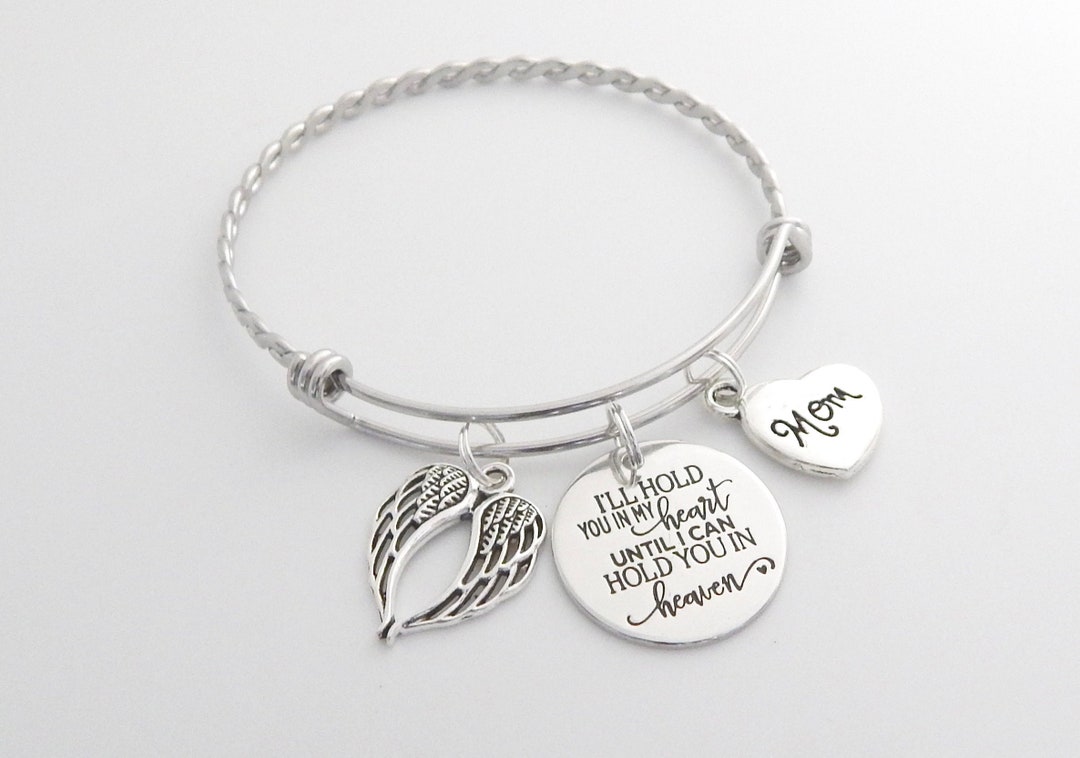 Sympathy Bangle BRACELET, Memorial Grief Gift Mother, Loss of Mom, Dad ...