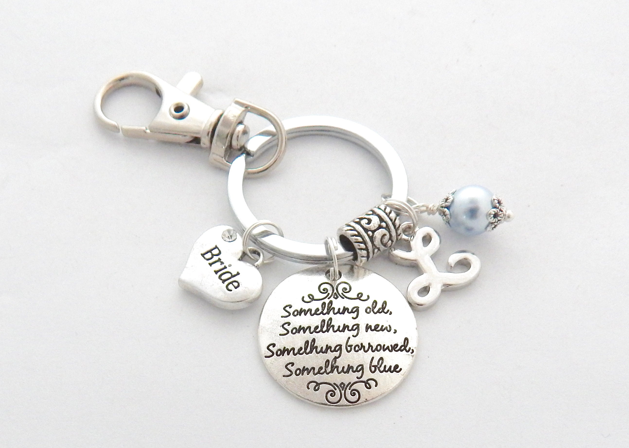 Something Blue for Bride-something Blue Gift-personalized Blue Bouquet ...