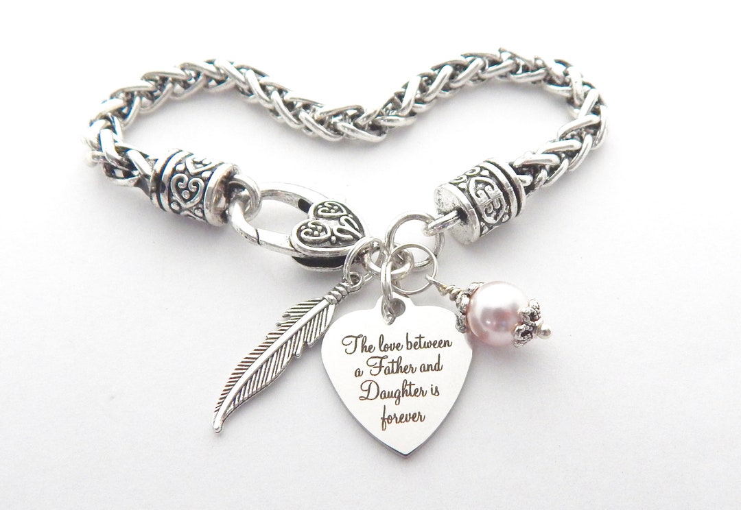 Gift From Dad, Father Daughter Bracelet, to My Daughter, Daddy Daughter ...