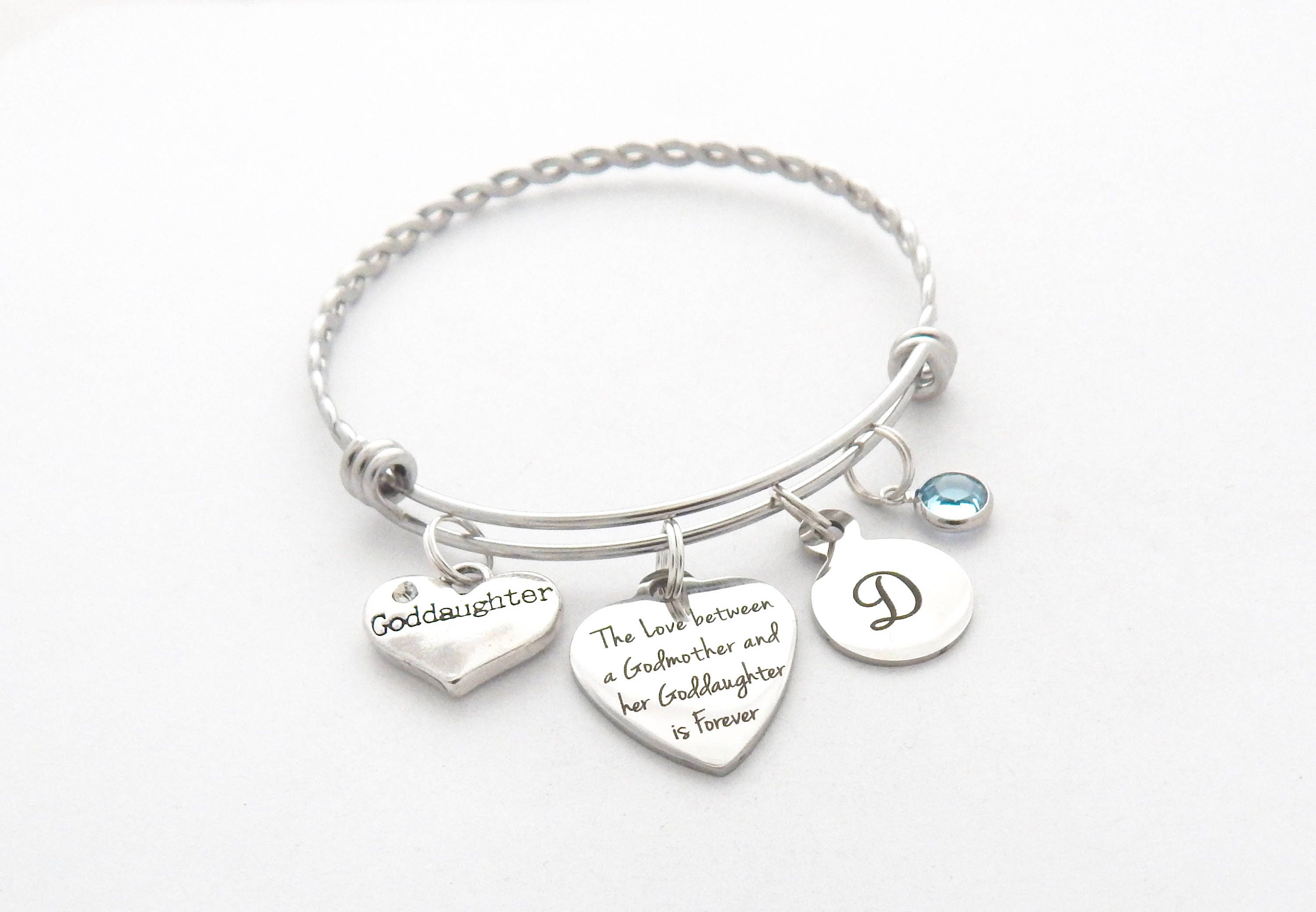 GODDAUGHTER GIFT - Personalized Goddaughter Bracelet - Gift for ...