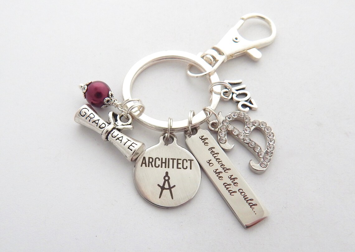 Architect KEYCHAIN Architect Graduation Gift Architect - Etsy
