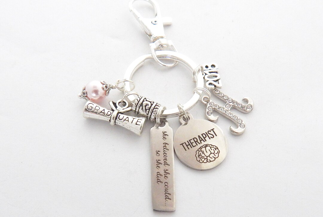 THERAPIST Gift-therapist Graduation Keychain- Child Therapist-child ...
