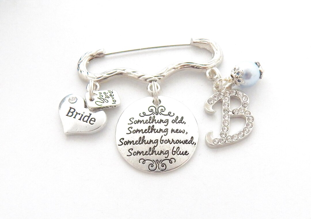 Bridal Pin-something BLUE Something NEW Bridal Pin- Daughter Gift-blue ...