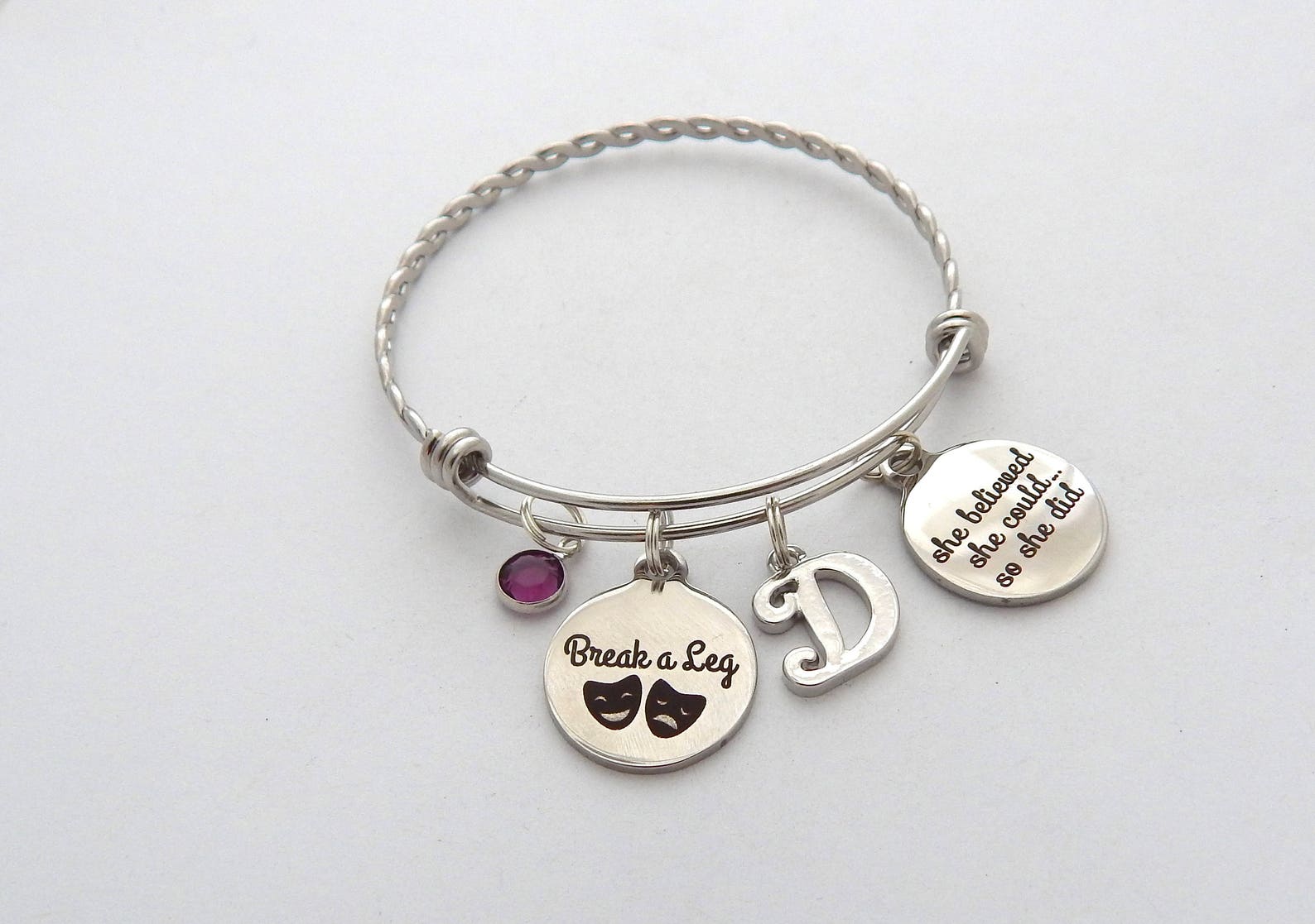 Break a Leg Gift-theatre Drama Bracelet-opening Night Jewelry-graduate ...