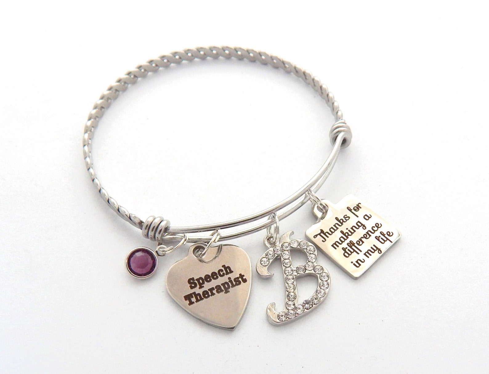 Speech Language Pathologist Gift SLP Gifts SLP Bracelet - Etsy