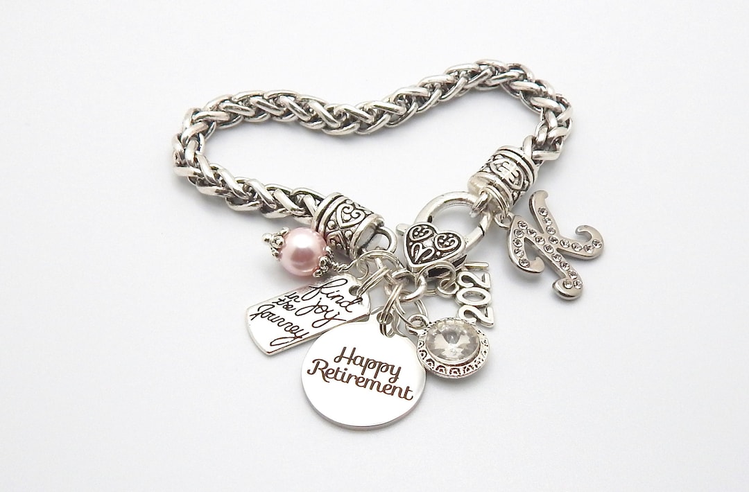 RETIREMENT GIFT- Retirement Bracelet-retirement Jewelry-find the Joy in ...