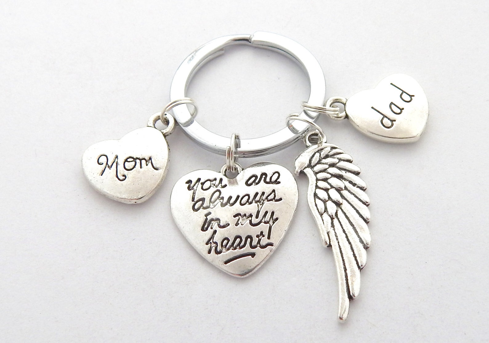 Memorial Keychain-brother Sympathy Gift- Mother SYMPATHY Keychain-loss ...