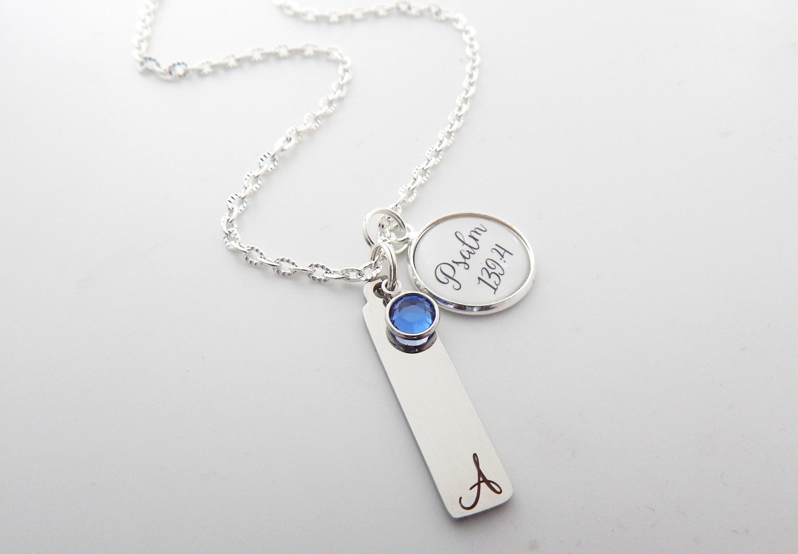 Personalized Scripture Necklace-bible Verse Jewelry-proverbs - Etsy