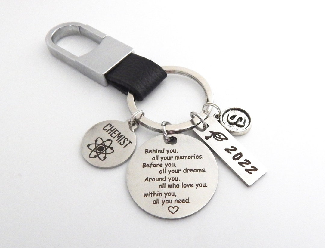 CHEMIST GRADUATION GIFT, Chemistry Keychain College Graduate, Bachelor ...