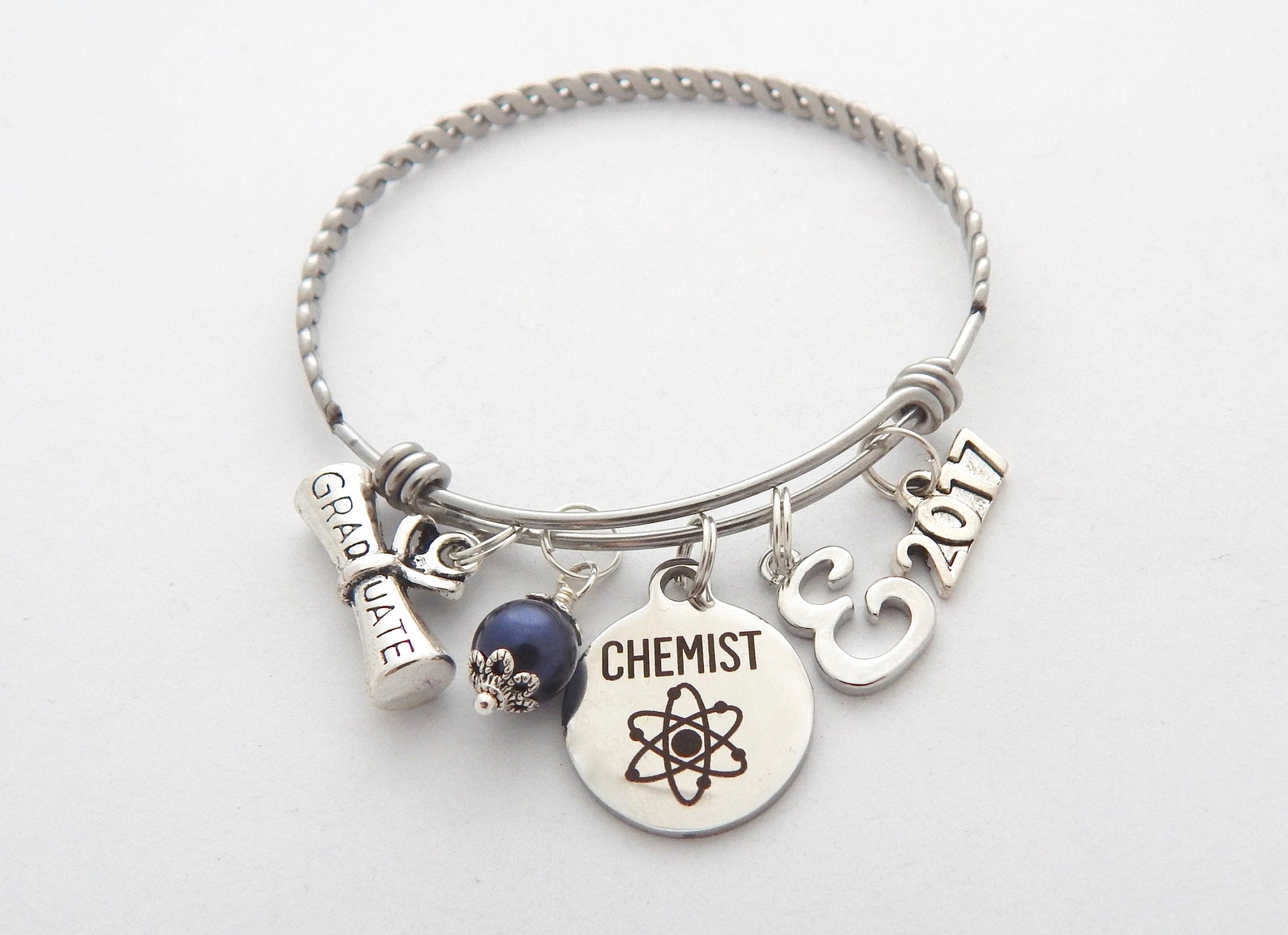 Phd Gift, Phd Graduation Bracelet, Phd Jewelry, Phd Science Biology ...