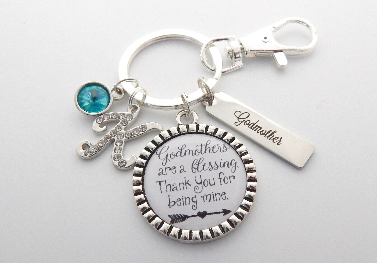 GODMOTHER Keychain-godmother Gift-godmother Keyring-gift From - Etsy